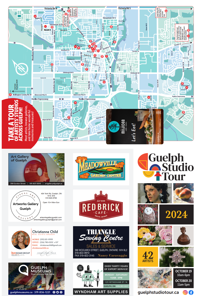 Tour Map & Artist Information | Guelph Studio Tour
